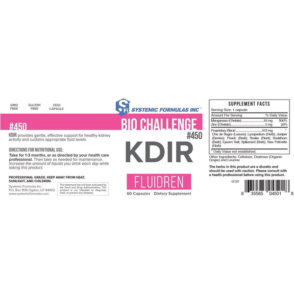KDIR Fluidren by Systemic Formulas – Revelation Health LLC